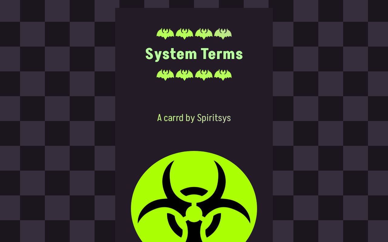 System Terms